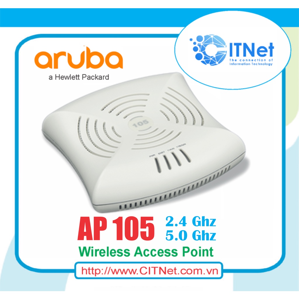 Bộ phát wifi Aruba 105 (IAP 105 US/RW) chuẩn N, hai băng tần, tính năng ...