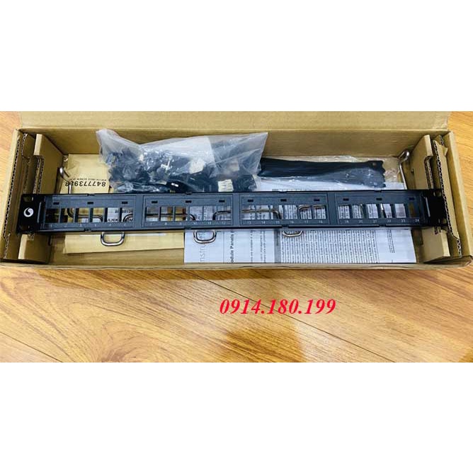 Patch panel 24 Port Cat6 Commscope mã P/N: 760237040 | CPP-UDDM-SL-1U ...