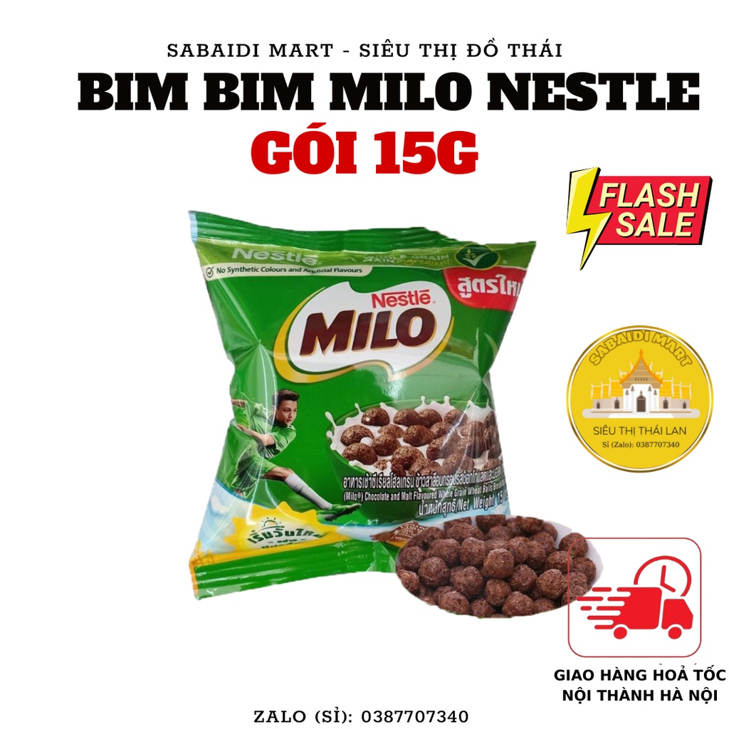 [HOẢ TỐC HN] Bim Bim Milo Snack Ngũ Cốc Viên Cacao Milo Nestle Thái Lan ...
