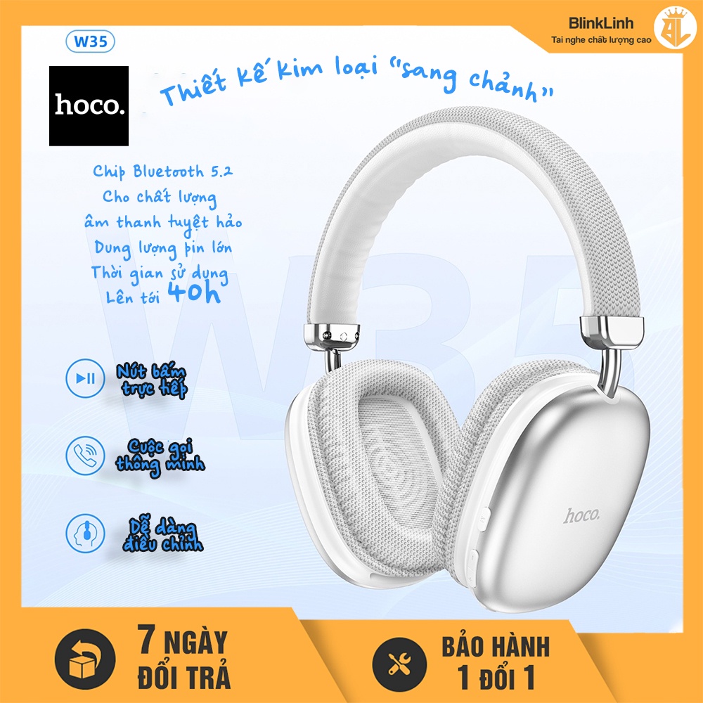 Tai Nghe Hoco W35 Chụp Tai Bluetooth [Hỏa Tốc], Pin Khủng Tới 40h đàm ...
