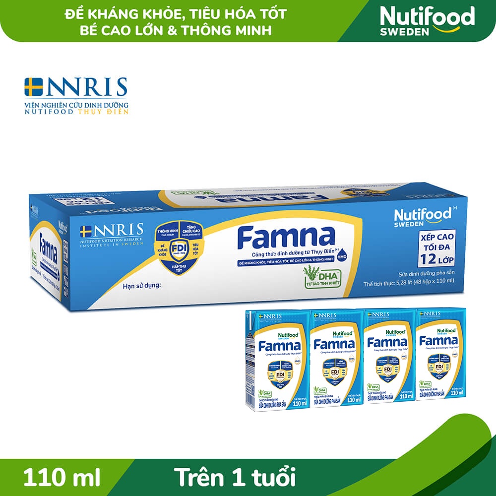Thùng 48 Hộp Sữa Bột Pha Sẵn Famna 110ml/hộp | Shopee Việt Nam