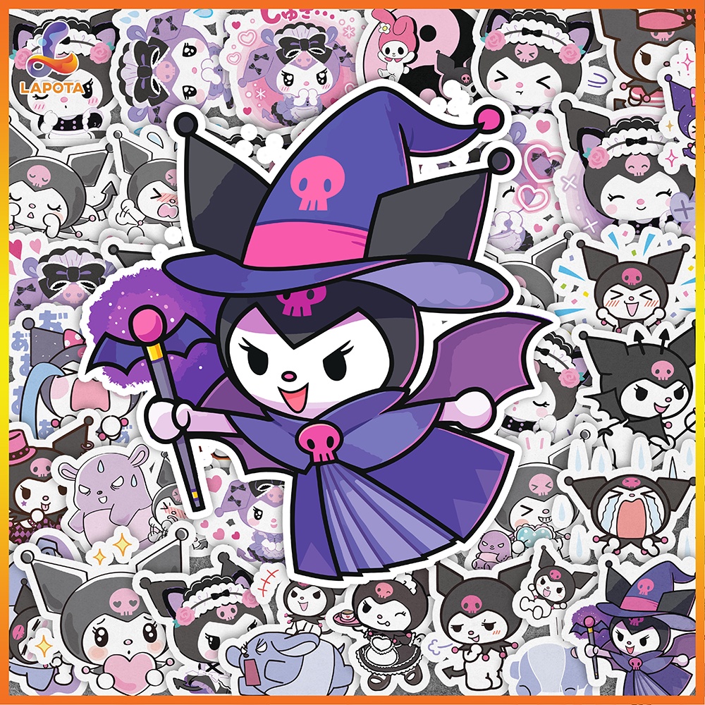 Set 50 cái Sticker Kuromi chống nước, Hình Dán Kuromi giá rẻ, decal ...