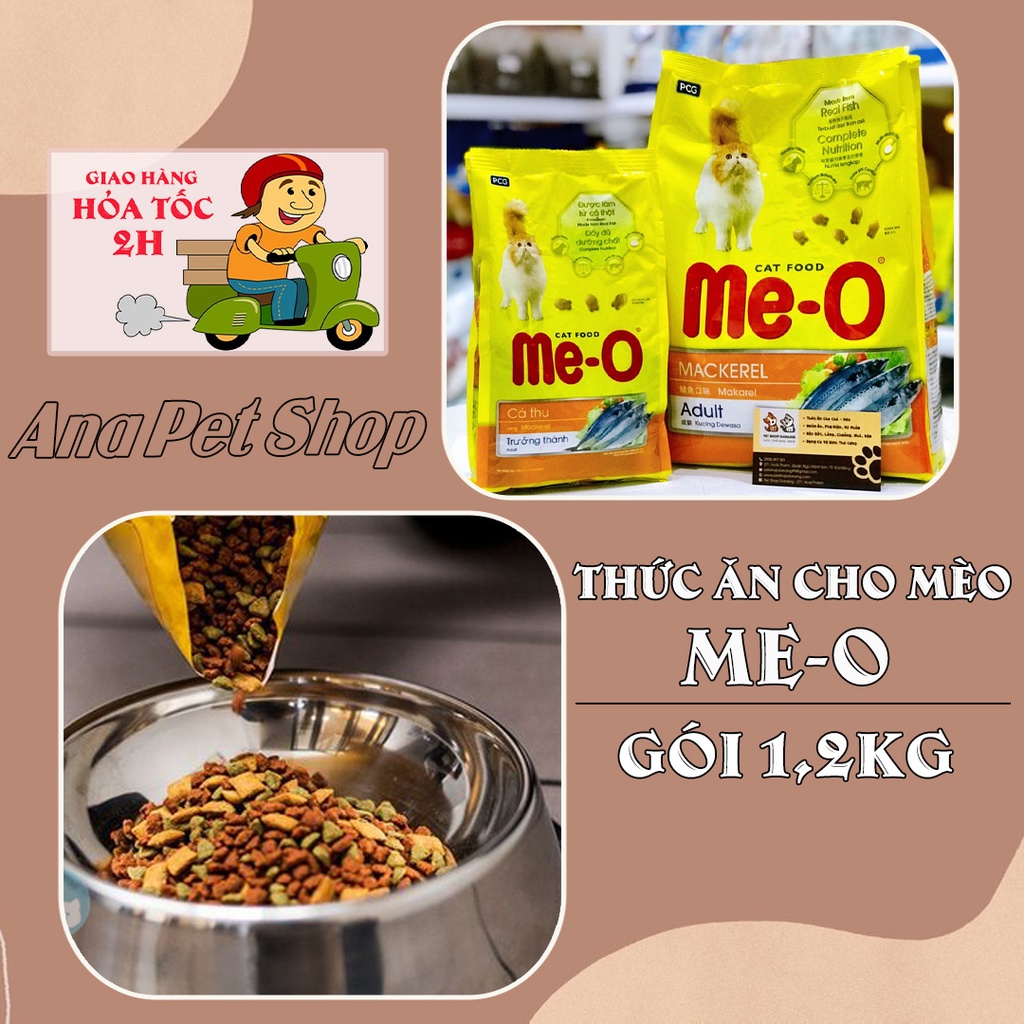 Thức ăn cho Mèo Con và Mèo Trưởng Thành Me-O 4 vị - Gói 1,2kg | Shopee ...