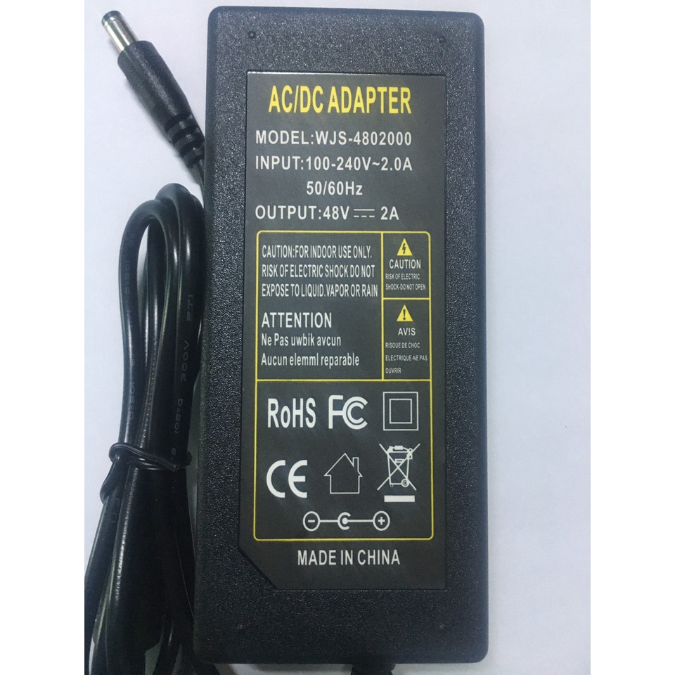 Adapter nguồn 48V 2A - POE dùng cho các thiết bị AP, Router wifi coe ...