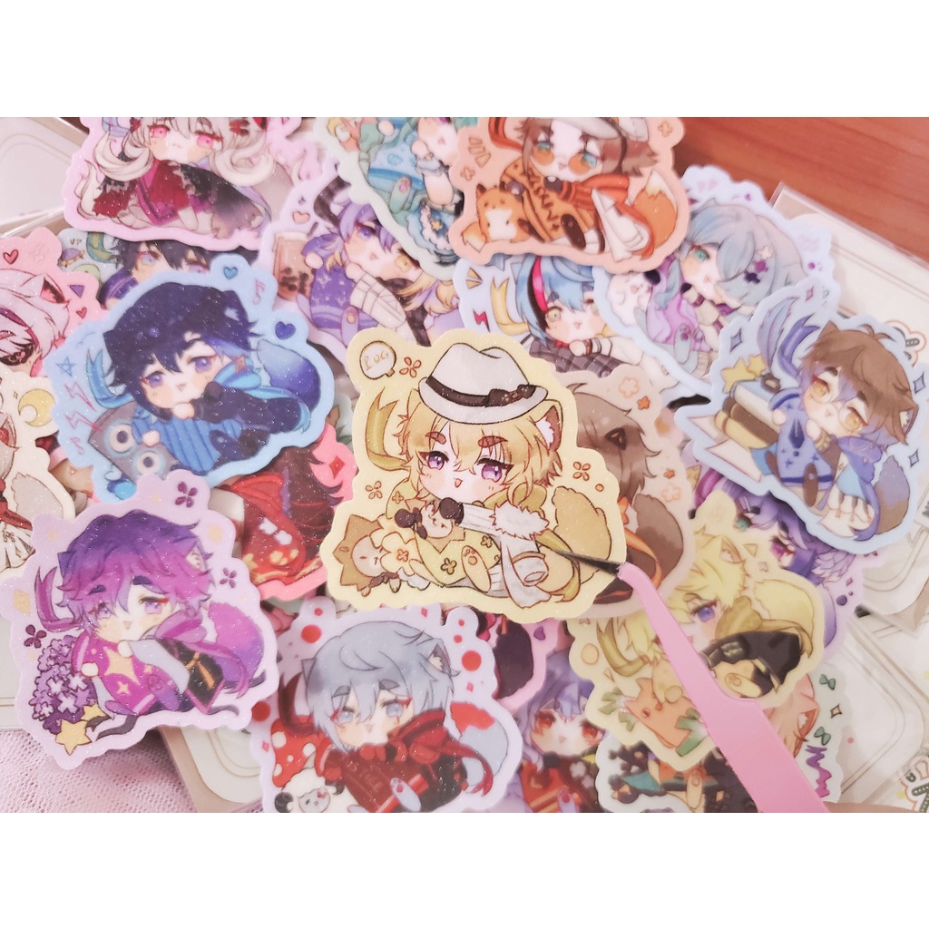[ CÓ SẴN ] Gacha sticker kim tuyến Nijisanji EN 26 char | Shopee Việt Nam
