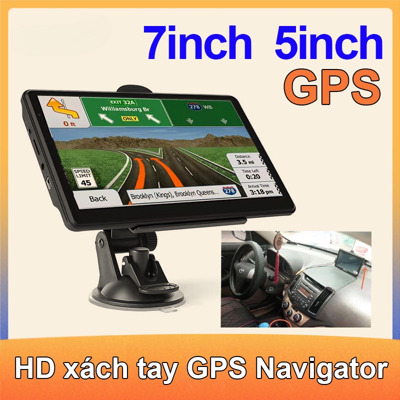 Xe lửa Xe tải Xe buýt 5 inch/7 inch HD Portable GPS Navigator Bản đồ ...