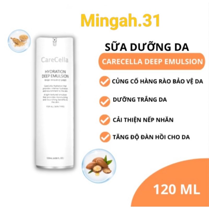 Sữa dưỡng da Carecella Hydration Deep Emulsion GCOOP Hàn Quốc (120ml ...