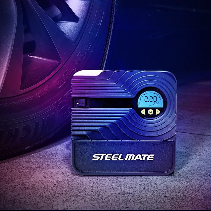 Bơm Lốp Ô Tô Điện Tử Tự Ngắt STEELMATE P05, Bơm Hơi Ô Tô STEELMATE ...