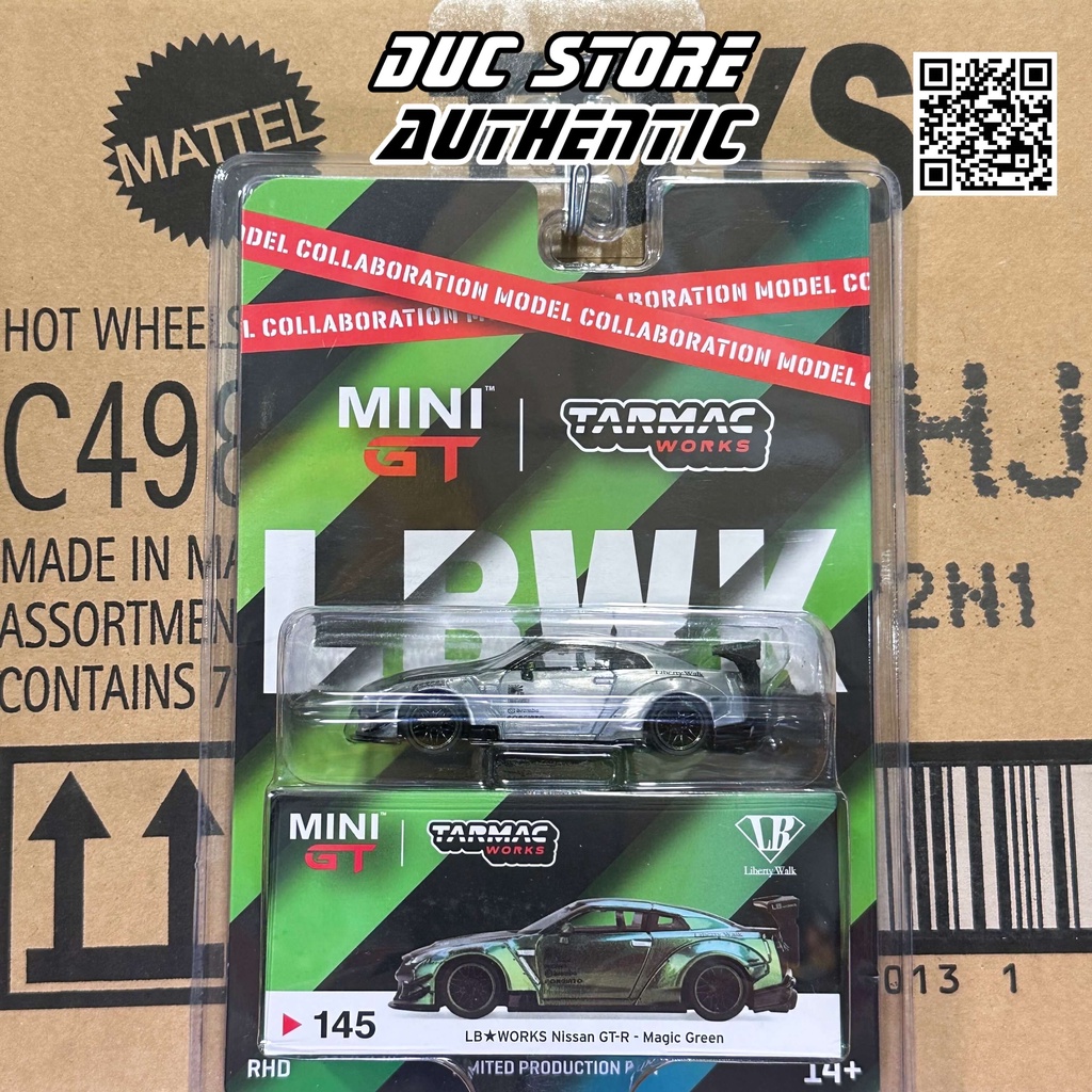 ducstore Xe mô hình MiniGT CHASE 145 LB★WORKS Nissan GT-R (R35) Magic ...