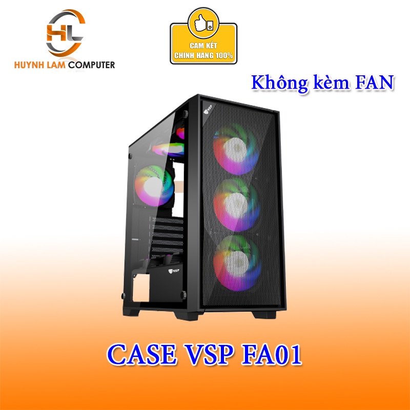 Vỏ máy tính Case VSP FA01 Kính cường lực (Không FAN - ITX, MicroATX, ATX) - Chính hãng | Shopee ...