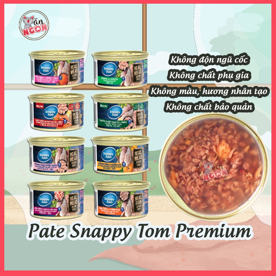 Pate lon Snappy Tom Premium 85gr - Pate cho mèo sành ăn | Shopee Việt Nam