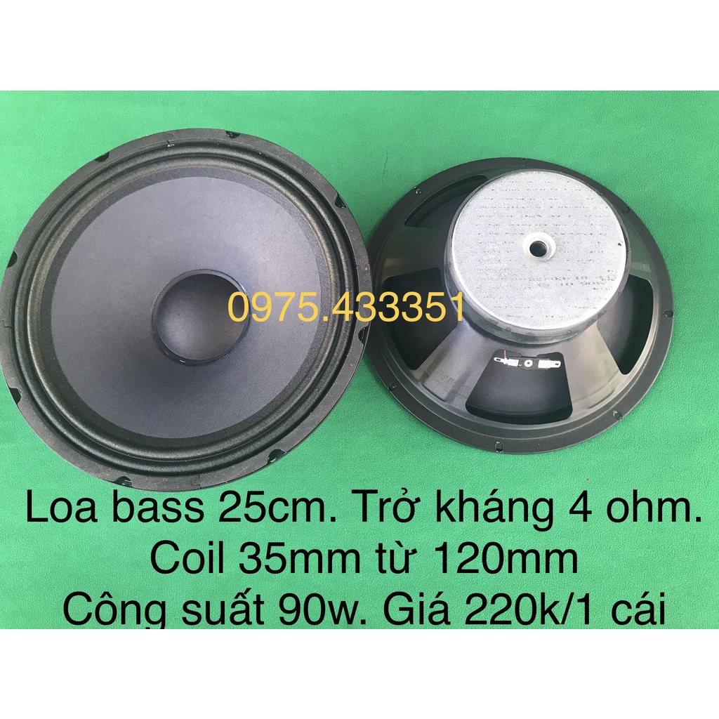 LOA BASS 25CM,TRỞ KHÁNG 4 OHM.RÁP LOA KÉO | Shopee Việt Nam