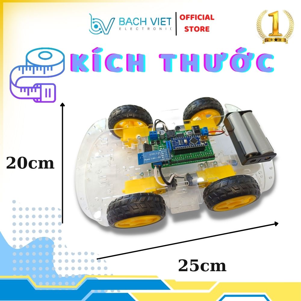 Xe điều khiển Arduino Uno R3 - App Bluetooth RC điều khiển dễ dàng , xe ...