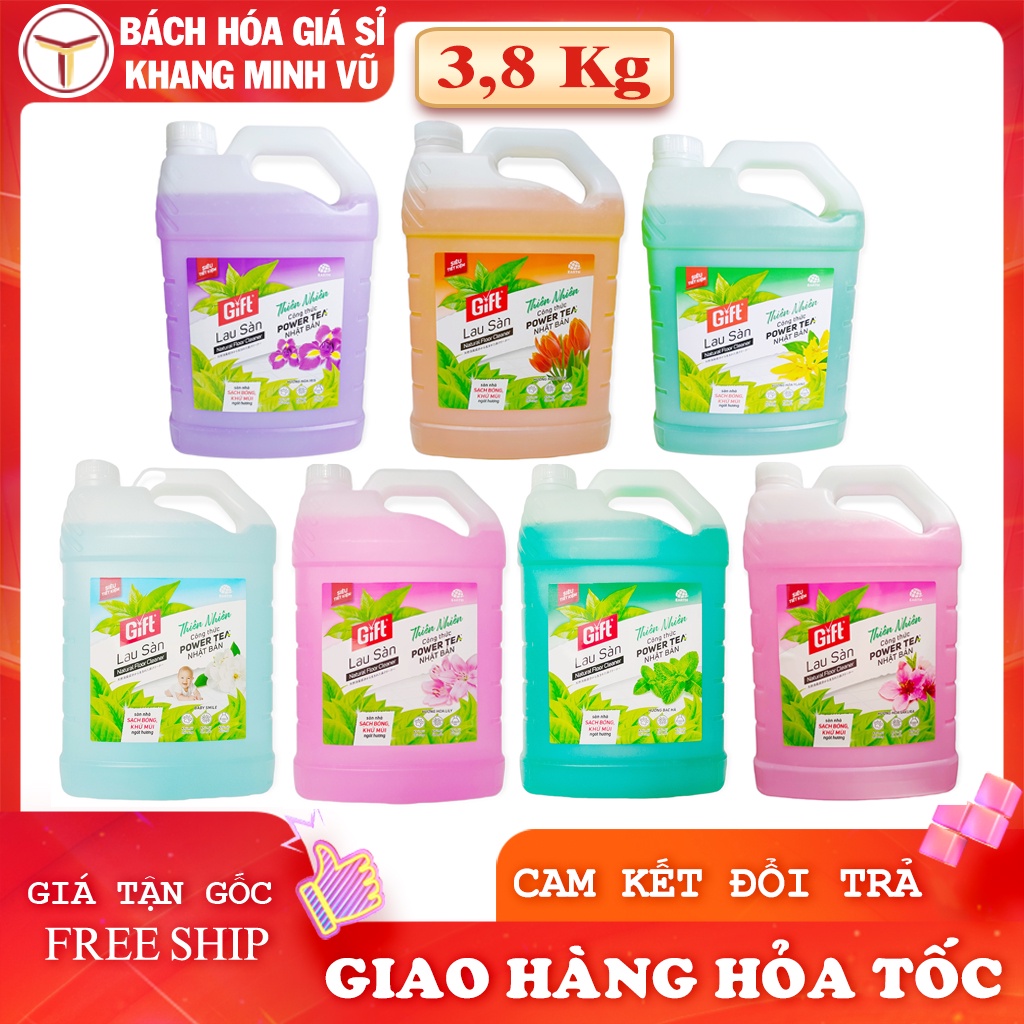 Nước Lau Sàn Gift Đậm Đặc Can 3.8kg Nhiều Loại Hương | Shopee Việt Nam