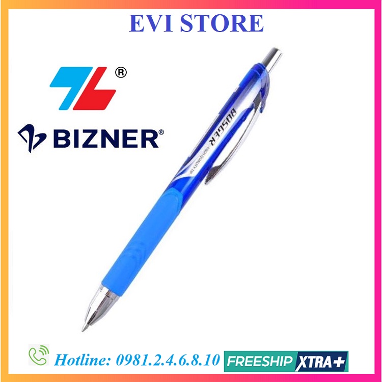 Bút gel 2 bi Bizner cao cấp Thiên Long Gel24 / GEL024 mực xanh ngòi 0.7mm ruột thay GR-022 ...
