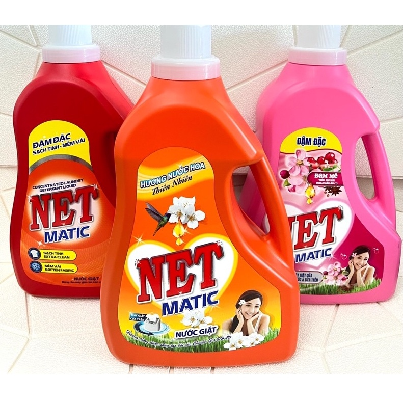 Nước giặt NET Matic đậm đặc can 3.45 lít | Shopee Việt Nam