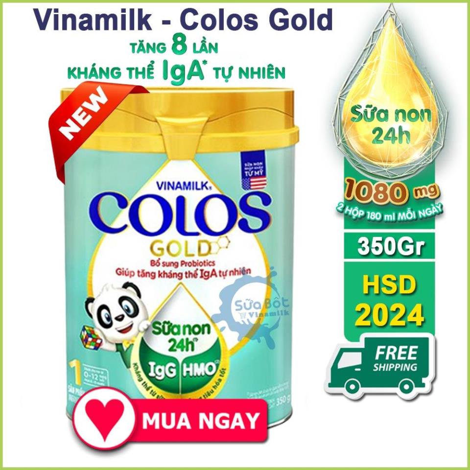 Sữa bột Colos Gold 1 350g - Sữa bột Vinamilk giúp tăng Miễn dịch khỏe ...