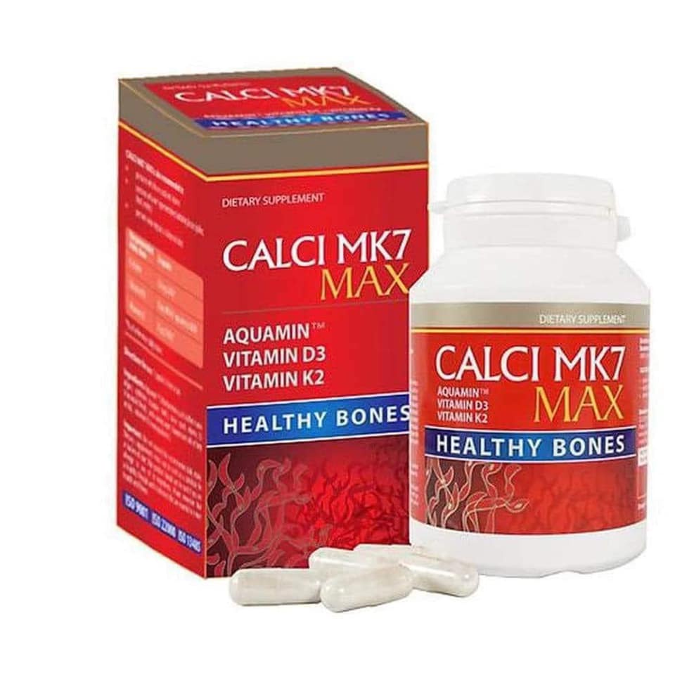 Calci MK7 Max , Canxi tao đỏ , Bổ sung Calci, Vitamin D3, K2, hấp thu Calci vào xương, giúp phát ...