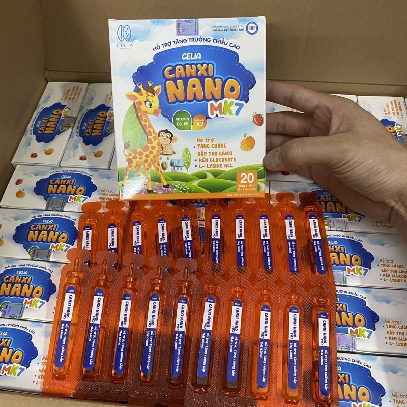 CANXI HỮU CƠ GLUCOHEPTONATE Siro Canxi nano K2 - CELIA CANXI NANO MK7 Bổ sung Canxi D3K2 Mk7 cho ...