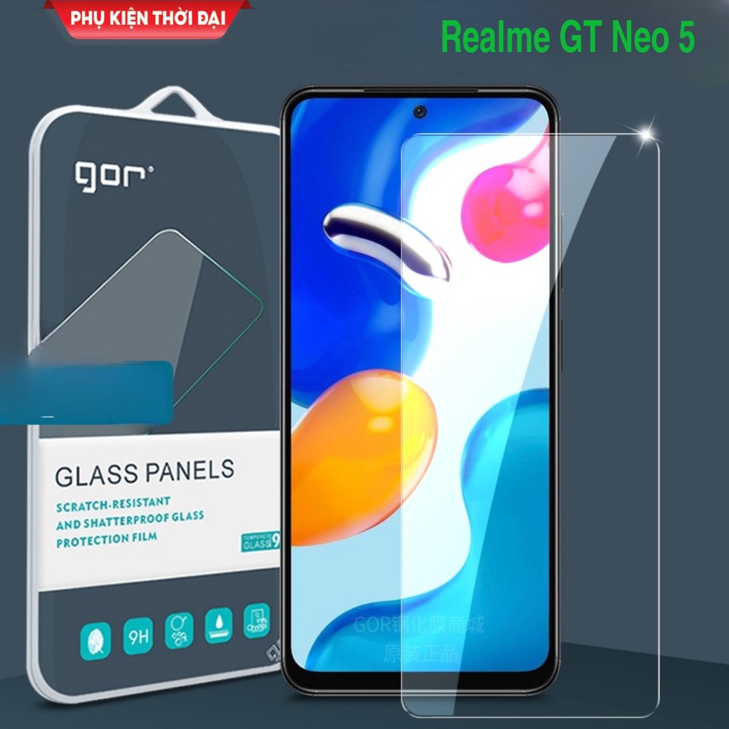 Cường lực Gor Realme GT Neo 5 / Neo 7 / Neo 5 SE / GT3 / GT5 / GT6 / GT7 trong suốt trơn mượt ...