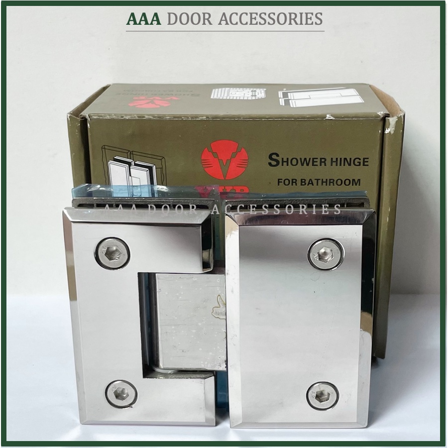 [Hàng đúc] Bản lề VVP 180 độ Kính Kính cho Cabin Phòng Tắm VVP Thailand | Shopee Việt Nam