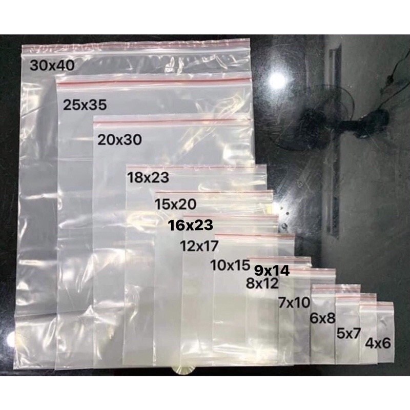500g túi ZIP CHỈ ĐỎ loại 1 đủ size | Shopee Việt Nam