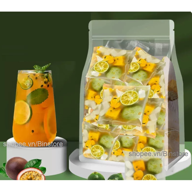 TRÀ CHANH LEO KIM QUẤT SET 12 GÓI | Shopee Việt Nam