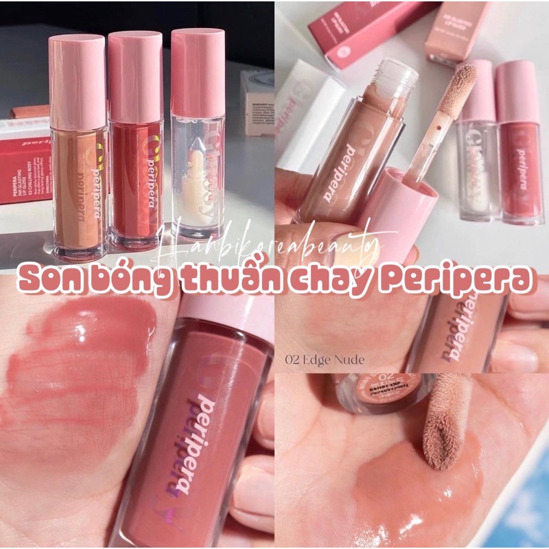 (ĐÃ VỀ màu 16,17) SON BÓNG THUẦN CHAY PERIPERA | Shopee Việt Nam