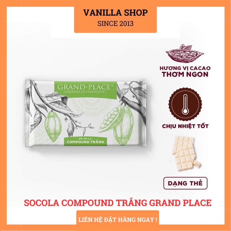 Grand Place Socola Compound 1kg( đen hoặc trắng) | Shopee Việt Nam