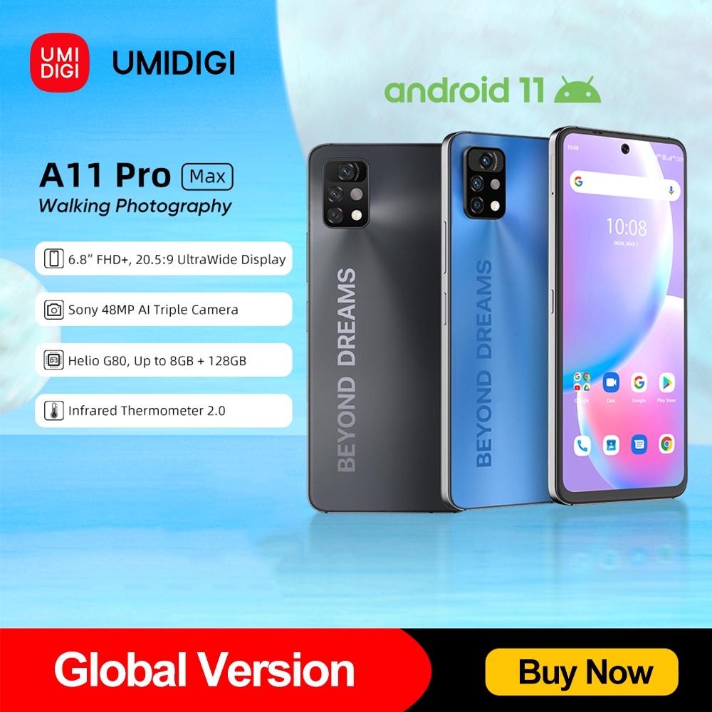 UMIDIGI A11 Pro Max Phiên Bản Toàn Cầu 6.8 "FHD + Màn Hình Điện Thoại ...