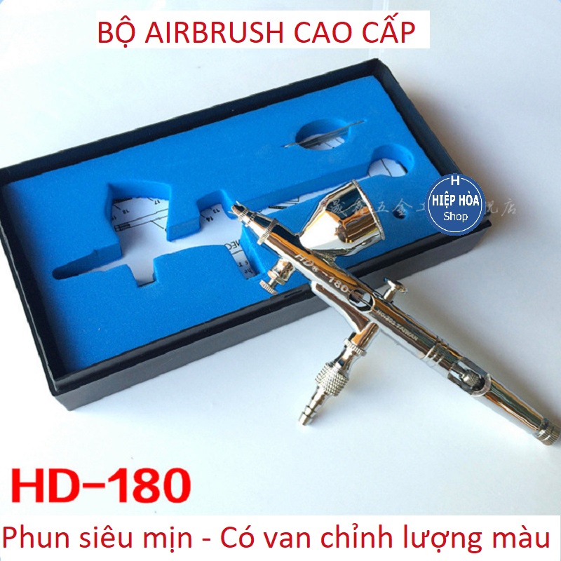 [HHS] Airbrush HD-180 cao cấp - Súng phun màu mini HD180 | Shopee Việt Nam
