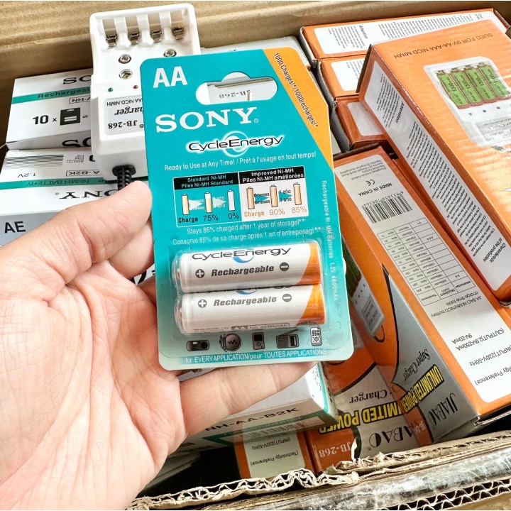 pin sạc sony aa 4600mAh vỉ 2 viên | Shopee Việt Nam