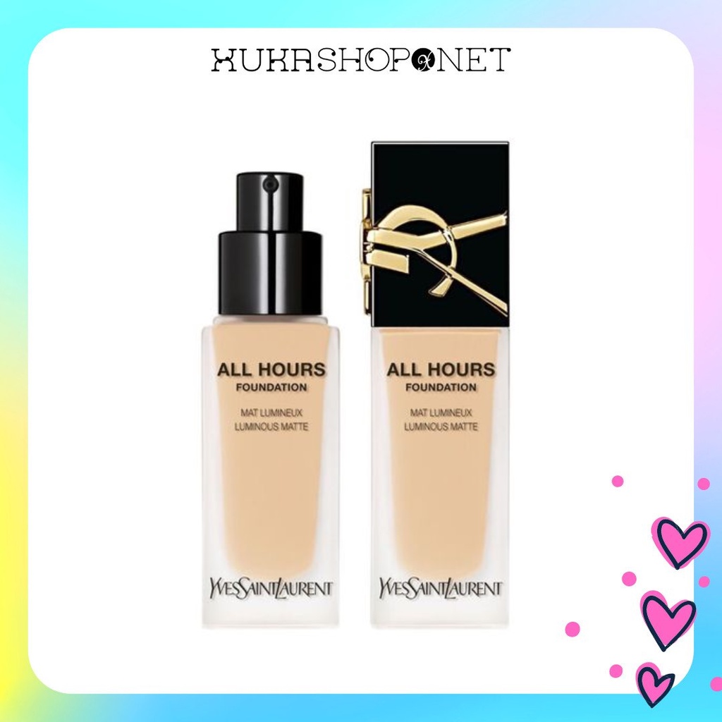 [Có Bill] Kem nền YSL All Hours Foundation Mat Lumineux Luminous Matte chính hãng | Shopee Việt Nam