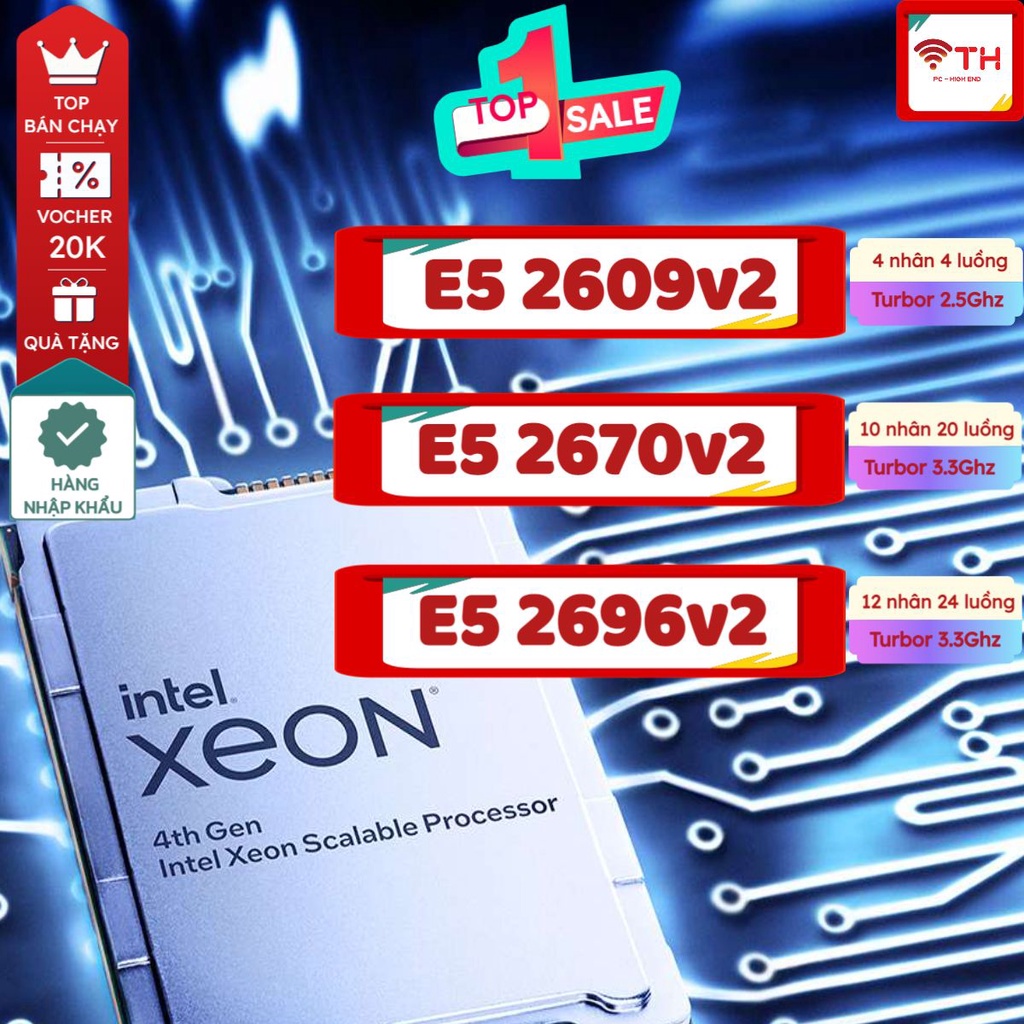 Cpu intel Xeon E5 2690, 2637v2 E5 2689 , E5 2650v2 2670v2 2696v2 - 8 ...