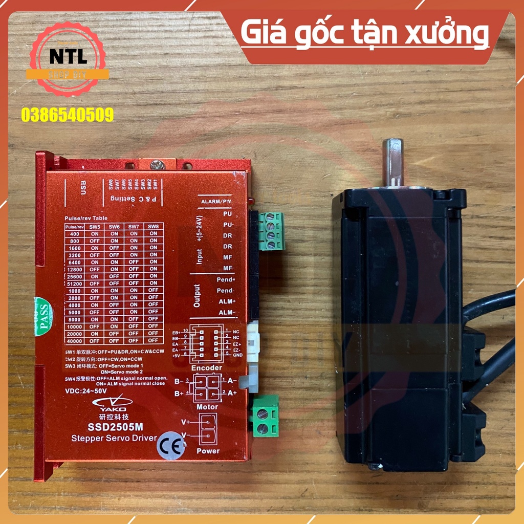 Bộ động cơ step hybrid servo (step có encoder chống mất bước) | Shopee ...