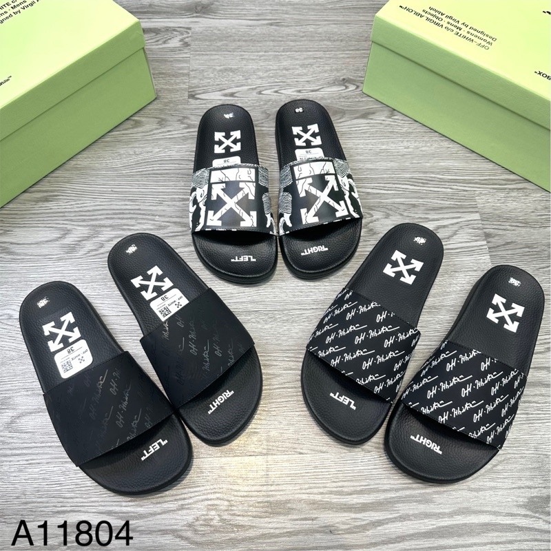 Dép Nam Off White Đế Cao Su Cao Cấp - Dép Off White Cho Nam | Shopee ...