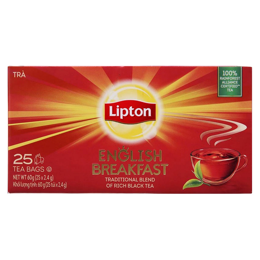 Trà Lipton English Breakfast 60G (2.4G x 25 Gói) | Shopee Việt Nam