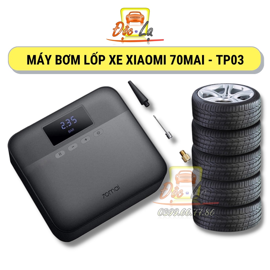 Máy bơm lốp xe Xiaomi 70mai TP03- Bơm Hơi Nhanh, Phù Hợp Với Nhiều Lốp Xe | Shopee Việt Nam