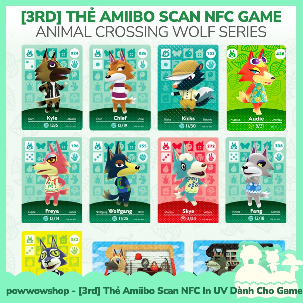 [Sẵn VN - Hỏa Tốc] 3rd Thẻ Amiibo Scan NFC Wolf Series Dành Cho Game ...