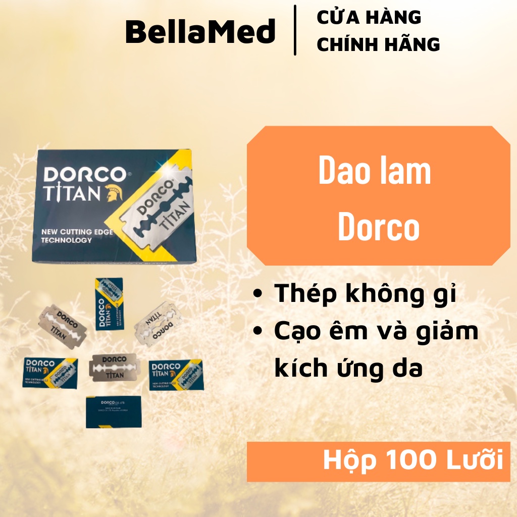 Lưỡi Dao Lam Dorco Titan Hộp 100 Lưỡi Lam Titan | Shopee Việt Nam