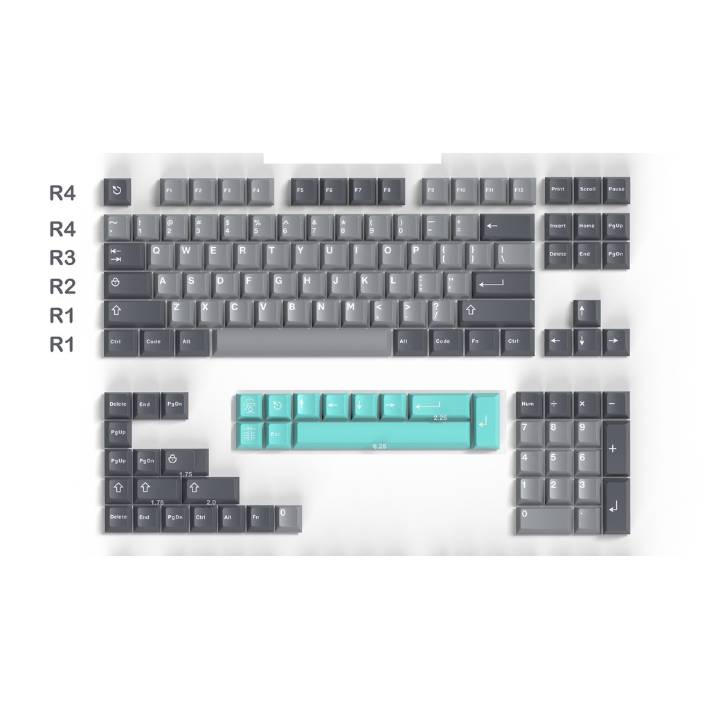 Bộ keycap doubleshot Aifei CMK Modern Dolch, Illusion Cherry profile ...