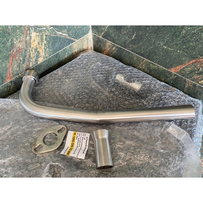 Cổ pô inox Wave Dream size 25mm có khâu nối . Hàng Thái Lan gia công ...