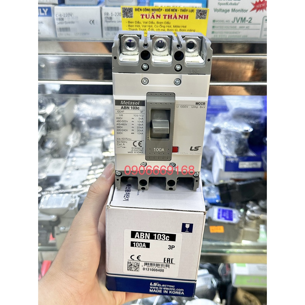 Aptomat MCCB CB 3 Pha 100A Hiệu LS ABN103c ( CHÍNH HÃNG ) | Shopee Việt Nam