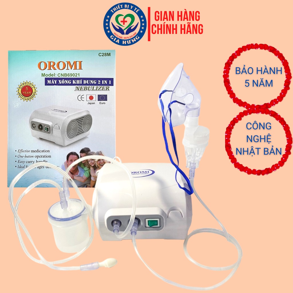 Máy xông khí dung và hút mũi 2 trong 1 OROMI Model C28M Công Nghệ Nhật ...