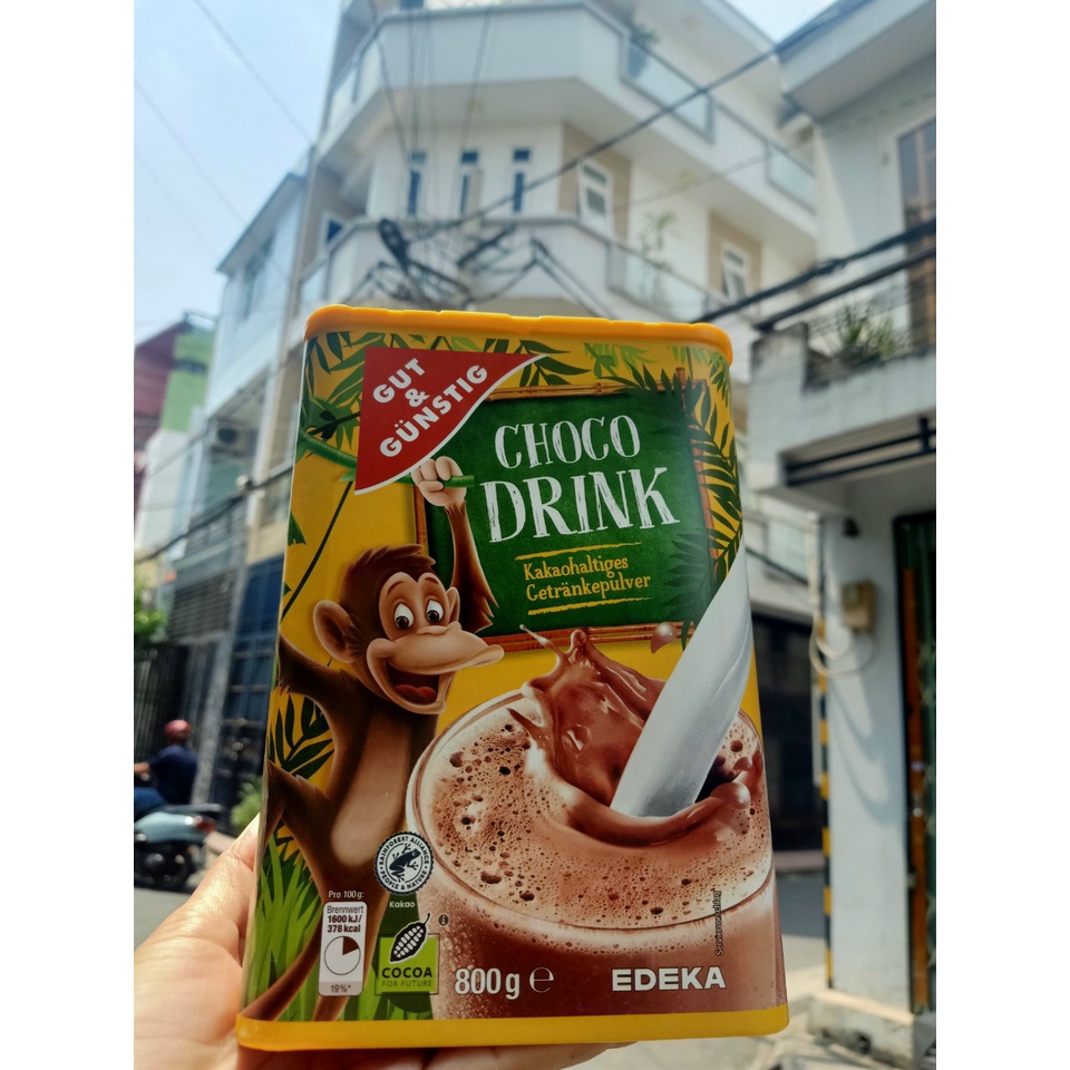 Bột cacao Đức Choco Drink hộp 800g date 12/2024 | Shopee Việt Nam