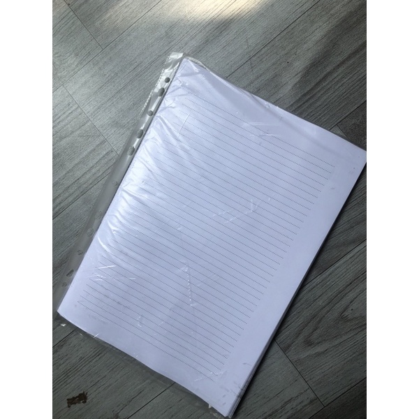 Giấy A4 sẵn dòng kẻ, 20 tờ, 50 tờ, 100 tờ. Loại 1 mặt/2 mặt | Shopee ...