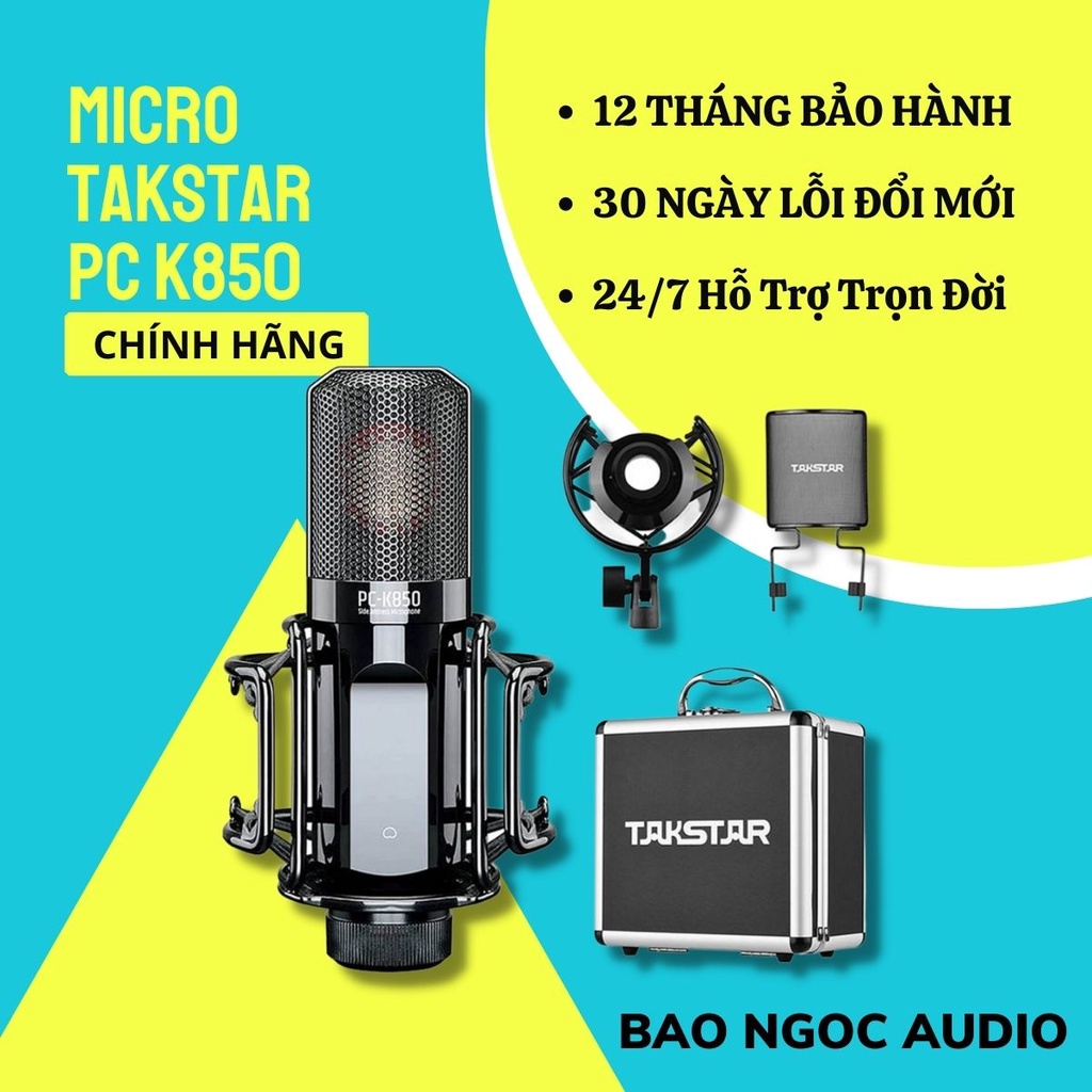 Mic Thu Âm | Micro Livestream TAKSTAR PC K850 Chính Hãng, Cho Thu Âm ...