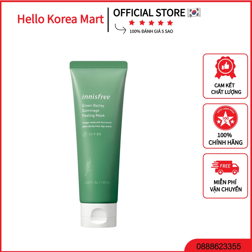 Mặt Nạ Tẩy Tế Bào Da Chết Từ Lúa Mạch Xanh Innisfree Green Barley ...
