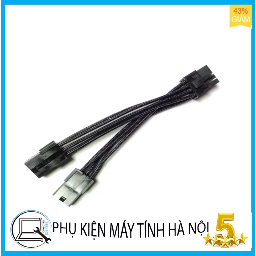 Cáp nguồn GPU 6+6 pin sang 8 pin – Dây lưới đẹp, hỗ trợ card đồ họa ...