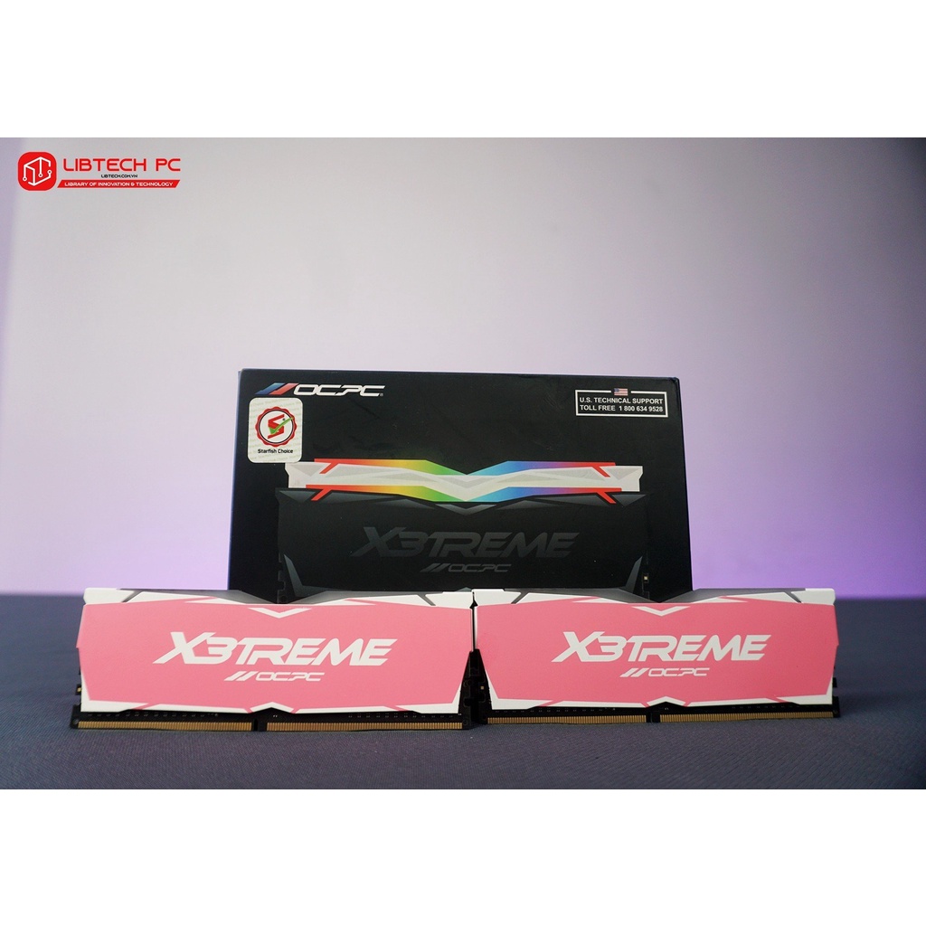 Ram OCPC X3TREME Aura RGB 16GB DDR4 Bus 3200 C16 Pink (2x8GB) | Shopee ...